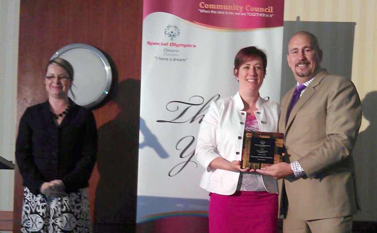 Special Olympics recognition for Service